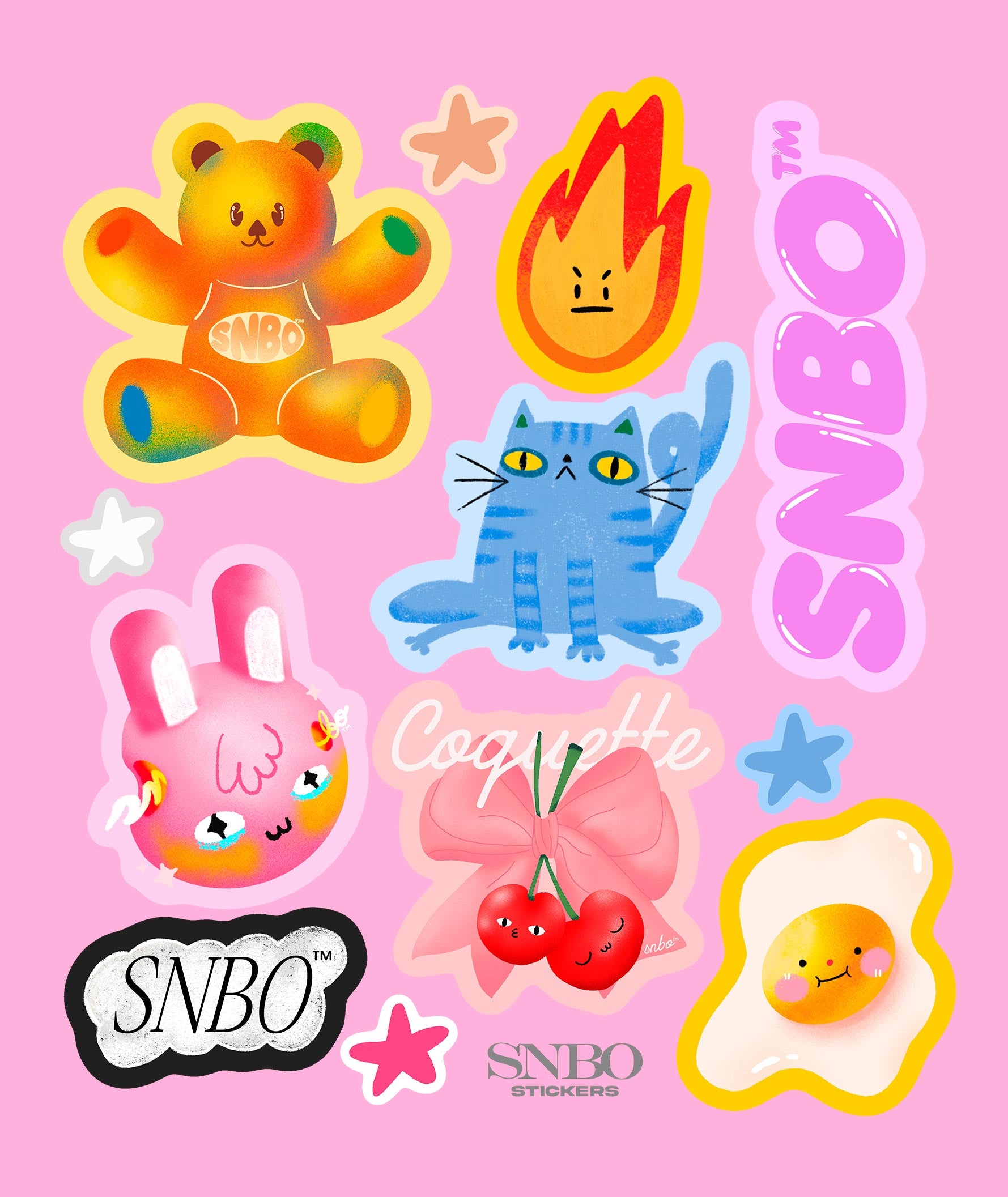SNBO™ Stickers Pack - V1 – Star&Berry SNBO™